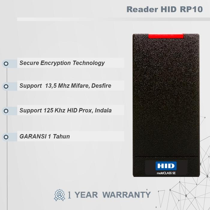 Jual HID Original Multiclass SE RP10 Mini-mullion smart card reader ...
