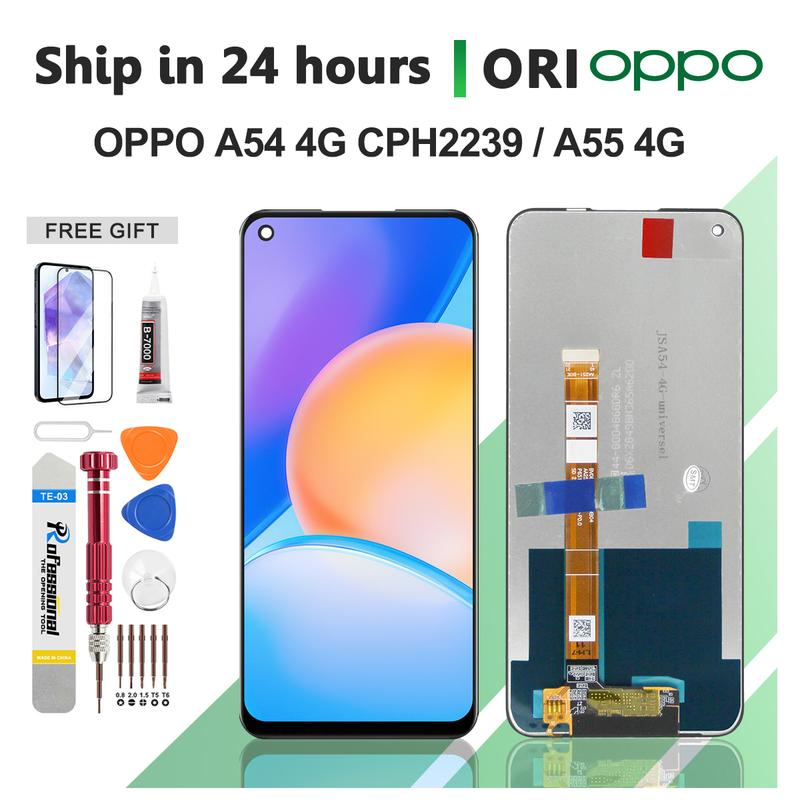 FOR LCD OPPO A54 4G CPH2239 / A55 4G ORIGINAL bezel display touchscreen ...