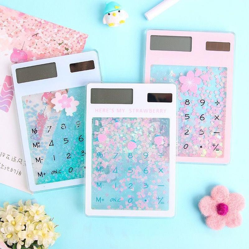 Portable Creative Mini Solar Calculator Transparent Quicksan - TikTok ...