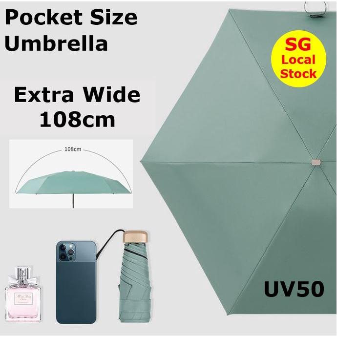 【SG Ready Stock】Pocket Size Umbrella UV50 Protection/Compact - TikTok ...