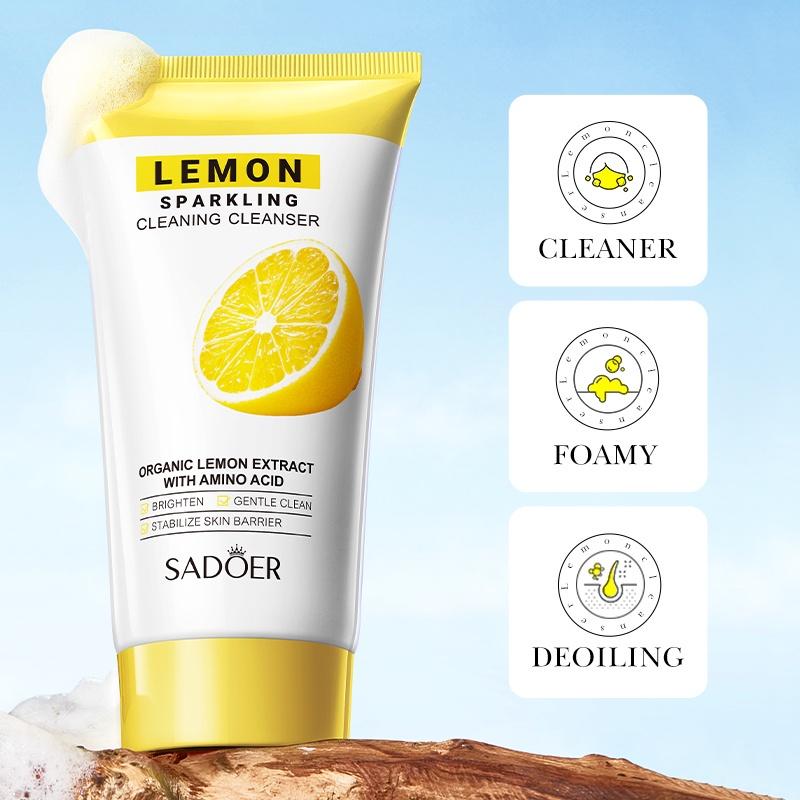 ROREC SADOER Organic Lemon Extract Amino Acid Sparkling Cleaning ...