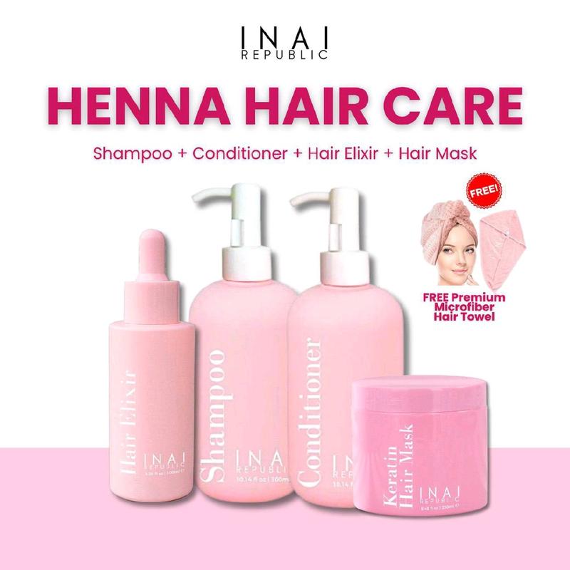 Henna Syampoo Inai Republic Haircare Shampoo Conditioner Rambut ...