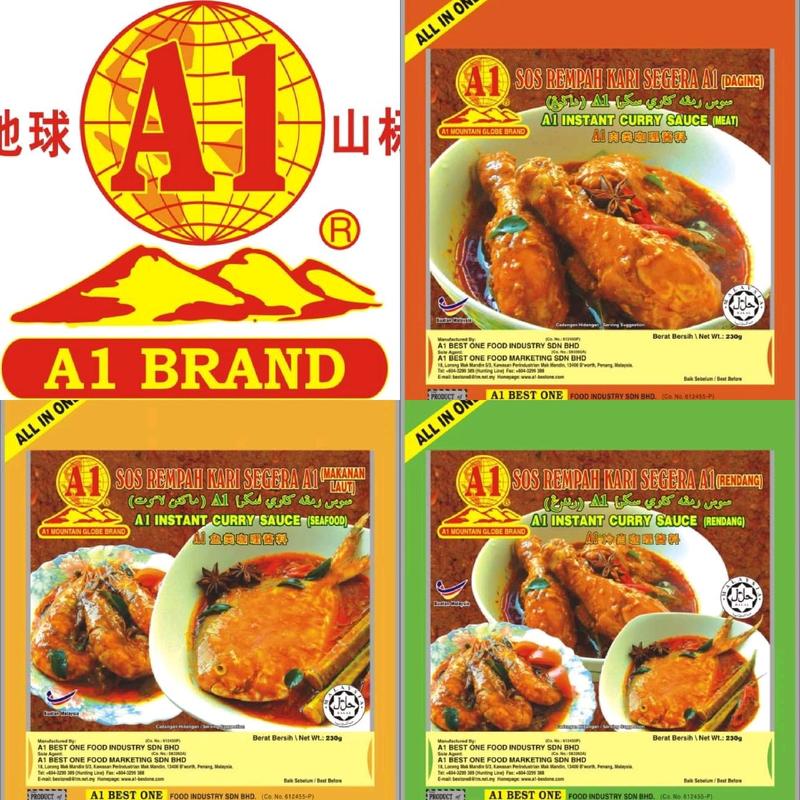 A1 Istant Curry Sauce 230g - TikTok Shop Malaysia