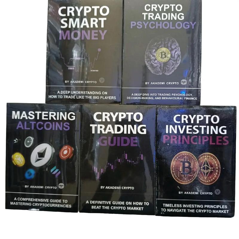 PAKET 5 BUKU CRYPTO TRADING GUIDE CRYPTO TRADING PSYCHOLOGY CRYPTO SMART MONEY MASTERING ...