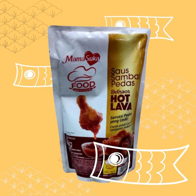 MamaSuka Saos | Saus Sambal pedas Hot Lava 1kg | Delisaos - Shop ...