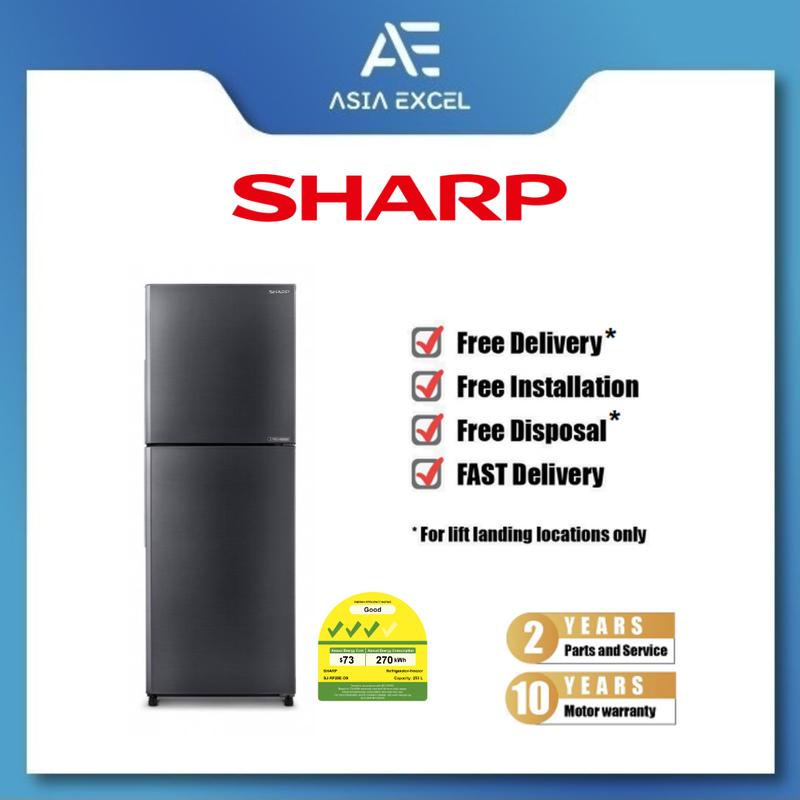 SHARP SJ-RF30E-DS 300L BLACK INVERTER TOP FREEZER REFRIGERATOR - TikTok ...