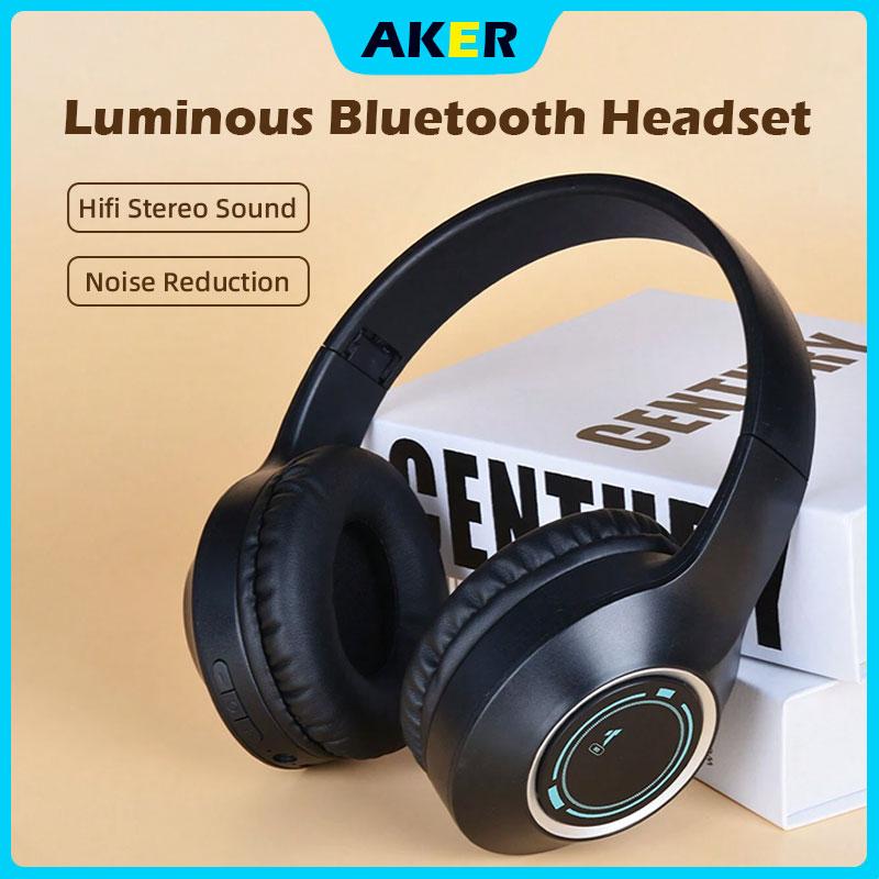 NEXA Luminous LED Light Bluetooth Headset Wireless Foldable Headphone ...