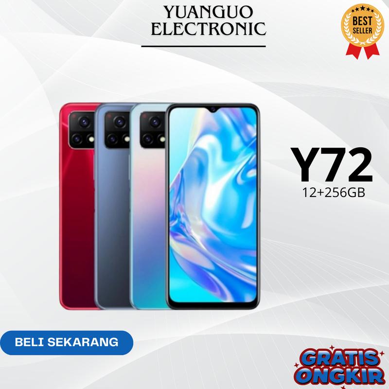 Smartphone Y72 12+256GB Red Black Blue 5000 mAh garansi 1 tahun - Shop ...