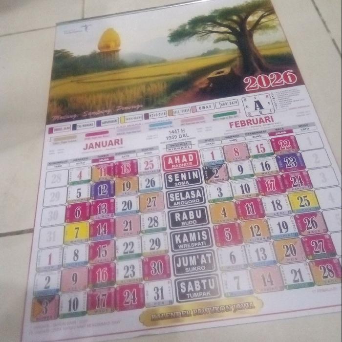 Jual Kalender Jawa Pawukon Jawa 2026 Lengkap & Mudah dengan Penanggalan ...