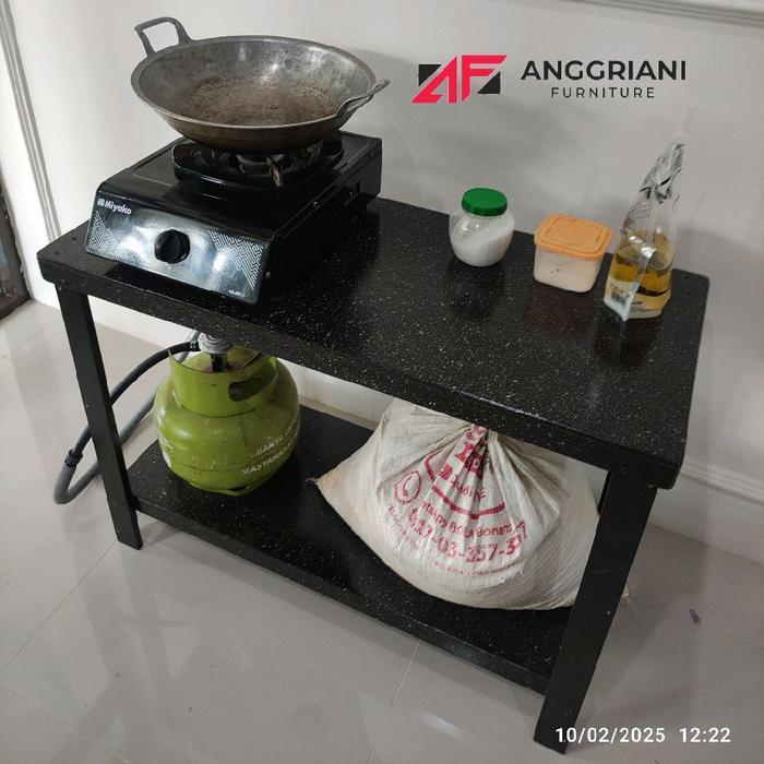 Anggriani Furniture Meja Kompor 2 Tahap 2 Tungku Minimalis Anti Air ...
