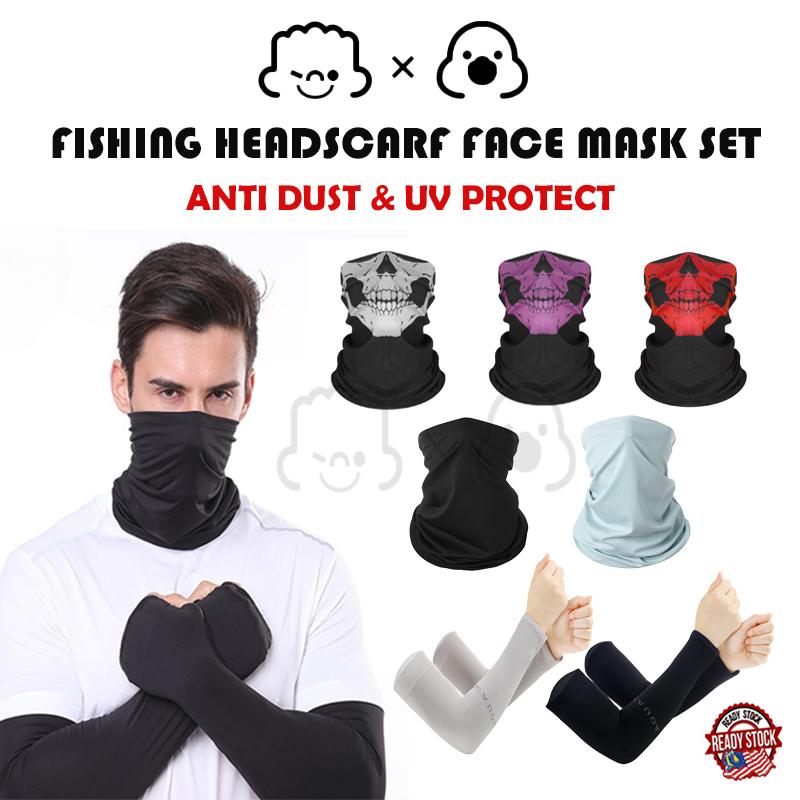 Anti Dust UV protect Fishing Ice Silk Buff Bandanan headscarf Face Mask ...