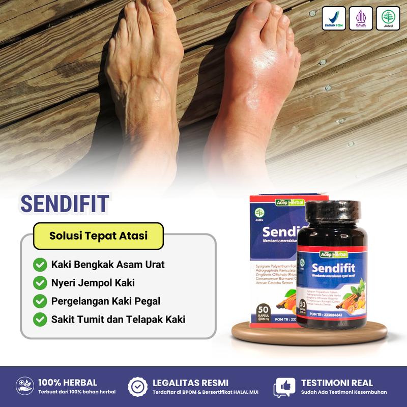 Sendifit - Obat Kaki Bengkak Asam Urat Nyeri Jempol Kaki Pergelangan ...