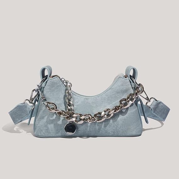 Promo Tas Selempang Wanita Korea Elegan Rantai Tebal – Tas Bahu Mini ...