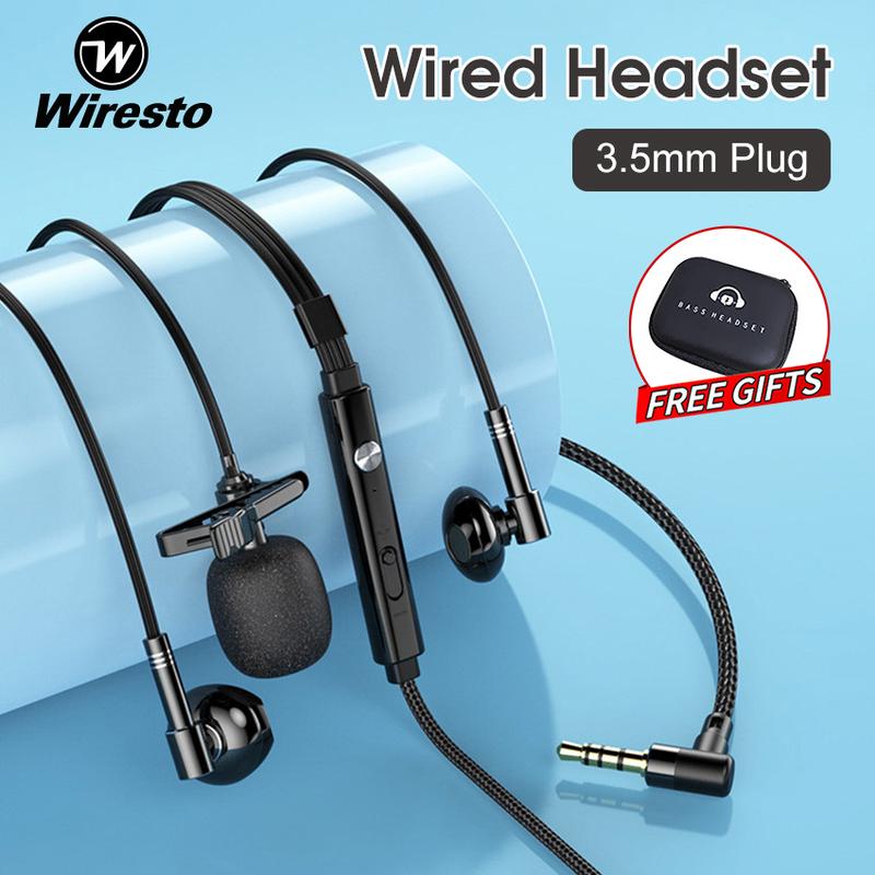 Fon Kepala Berwayar, Wiresto, dengan Mikrofon Permainan, Fon Telinga ...