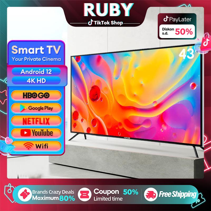 TV Android 43 inch Smart TV Digital TV 4K LED Android Netfli - Shop ...