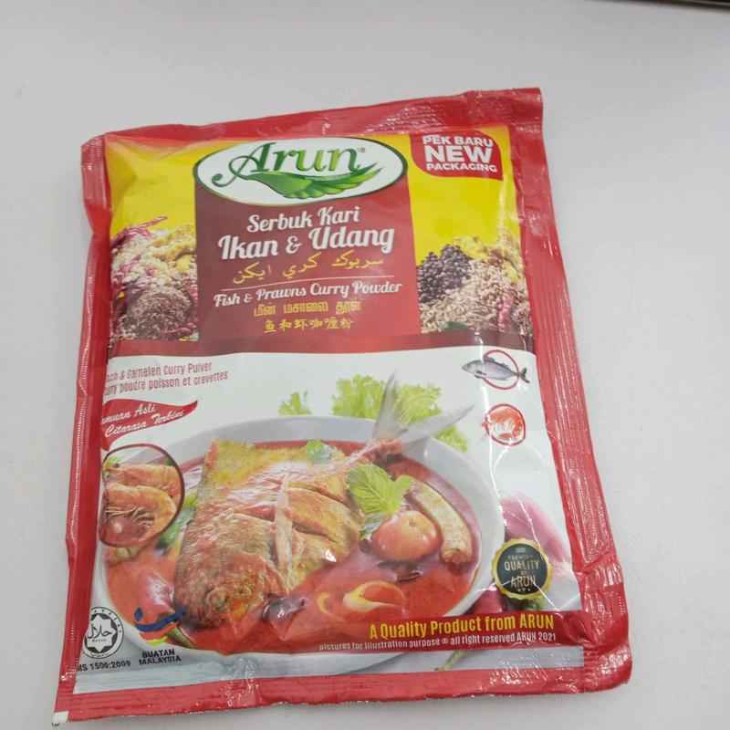 ARUN FISH & PRAWN CURRY POWDER 200 GM - TikTok Shop Malaysia