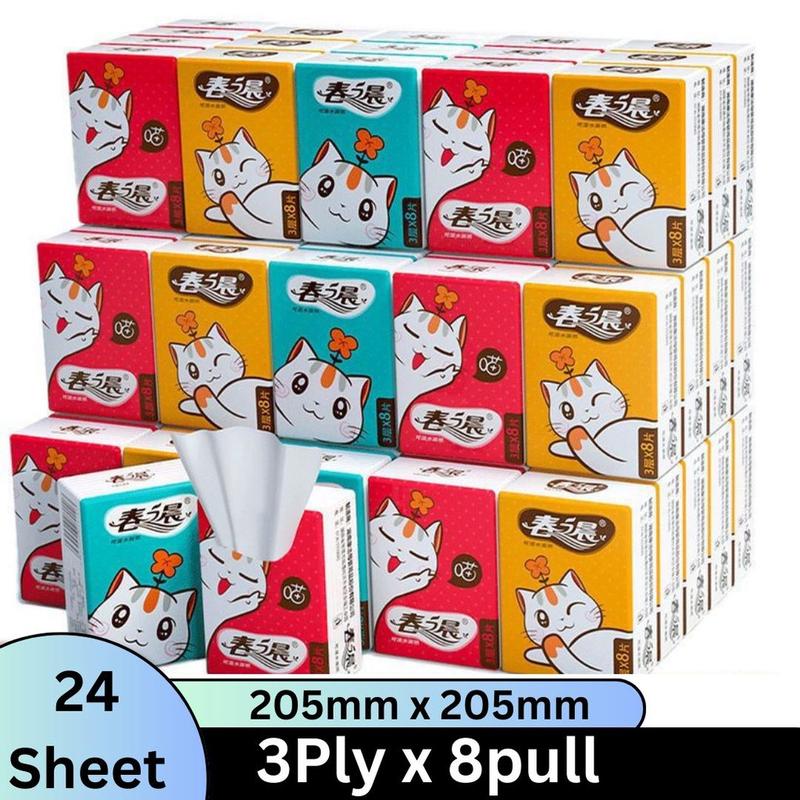 10Pack Cuttie Cat Pocket Tissue Series Tissue Ready Stock Facial ...