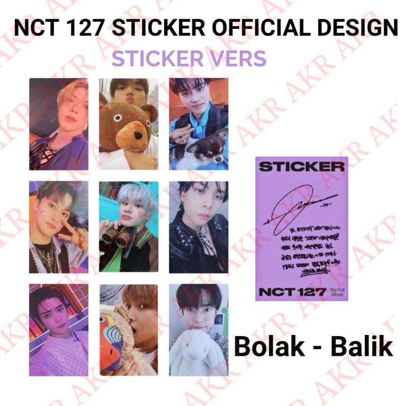 OFFICIAL DESIGN NCT 127 STICKER PHOTOCARD 4 VERSI ISI 9 PRIN - Shop ...