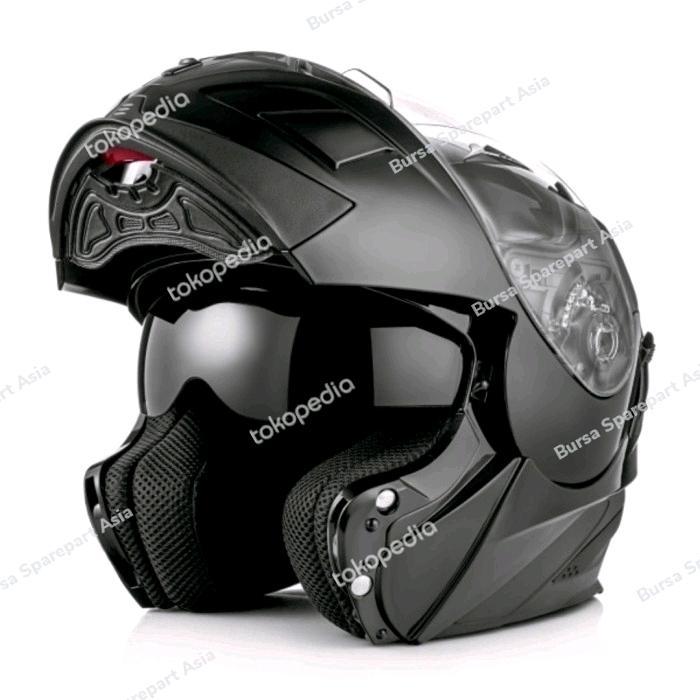 Promo Helm Zeus Z3020 modular flipup 3020 matt black doff touring - S ...