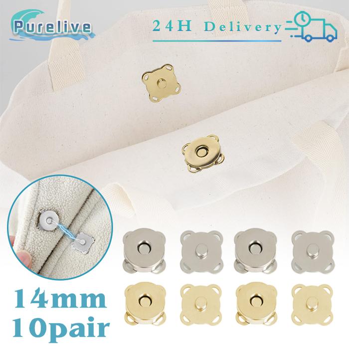 Promo 10 Pasang Kancing Magnet Jahit Kancing Magnet Tas Atau Dompet ...