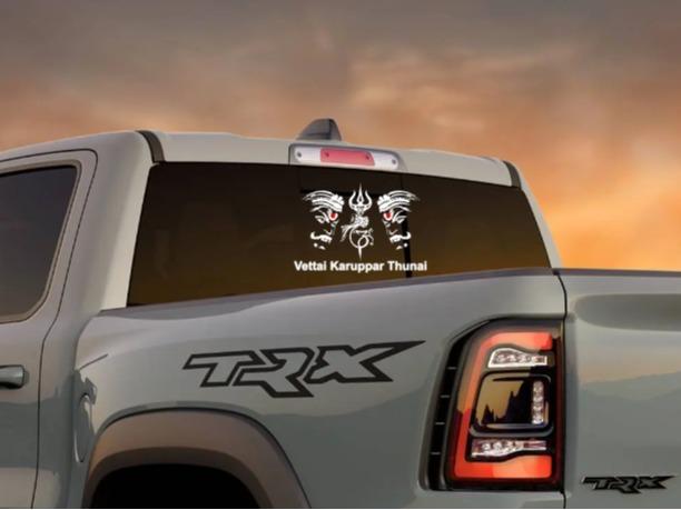 Vettai karuppar Thunai car sticker 100% brand oracal Accessories ...