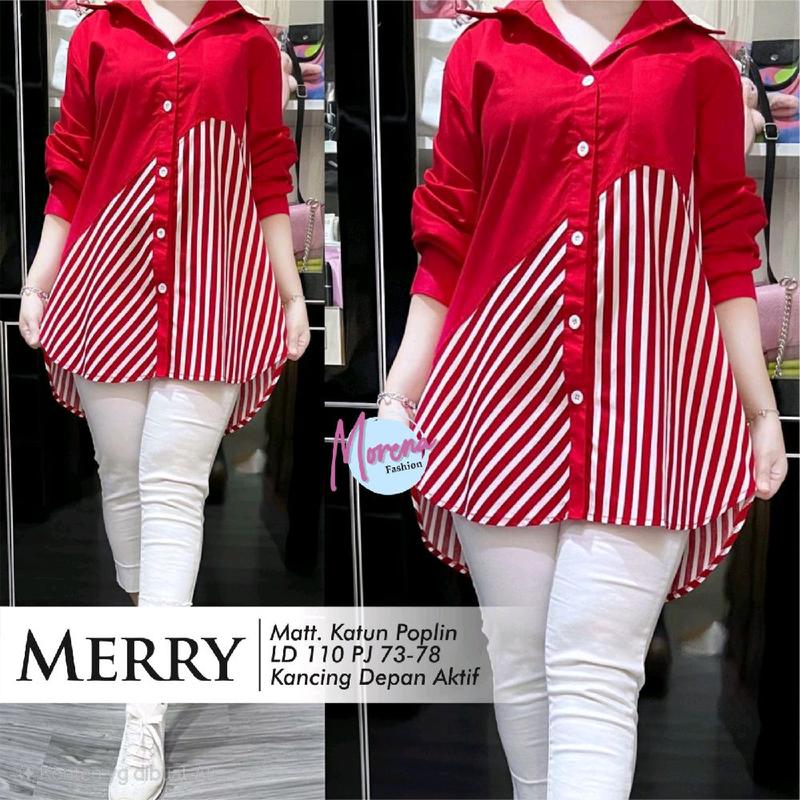 atasan merah putih 17 agustusan model kemeja full kancing depan - Shop ...