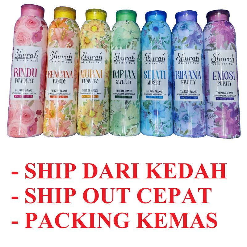 PALING MURAH : SHURAH TALKUM WANGI / TALCUM / BEDAK WANGI 100G - TikTok ...