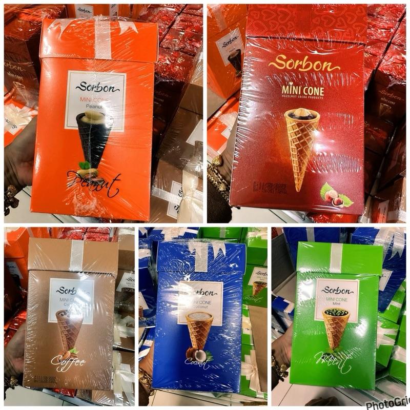 Coklat Langkawi Sorbon Mini Cone Wafer Hazelnut, Coconut,Mint,Poping ...