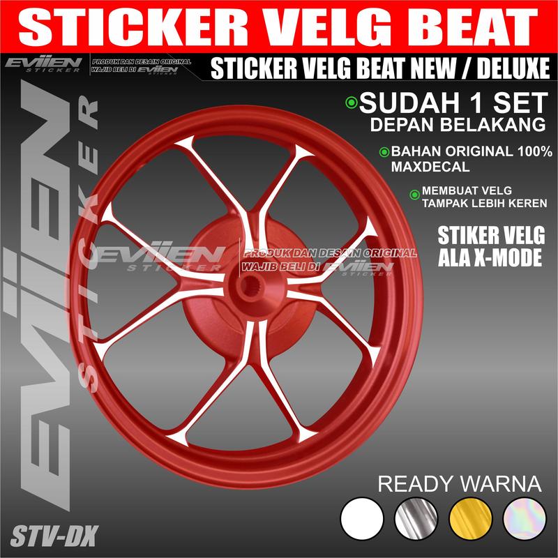 STICKER VELG MOTOR BEAT NEW/DELUXE ELEGANT LIST VELG BEAT CUTTING ...