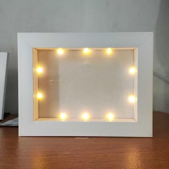 Bingkai + LED Mahar 13x18cm (5R) BINGKAI BUNGA KERING / Fresh Flower ...