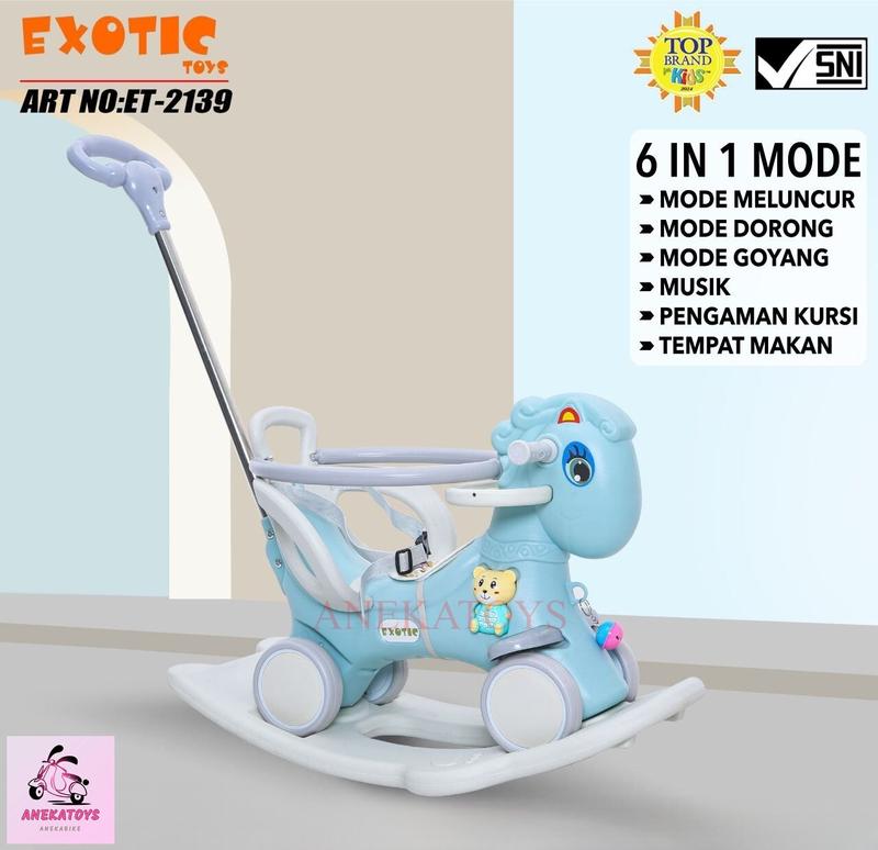 Ride On Kuda 6in1 Exotic ET2139 Kursi Kuda Goyang, Mobil Mainan ...