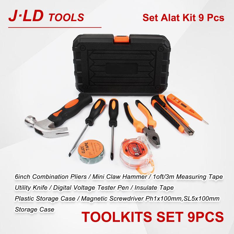 J.LD Set Alat Kit 9 Pcs Set Perbaikan Listrik Perkakas Tanga - Shop ...