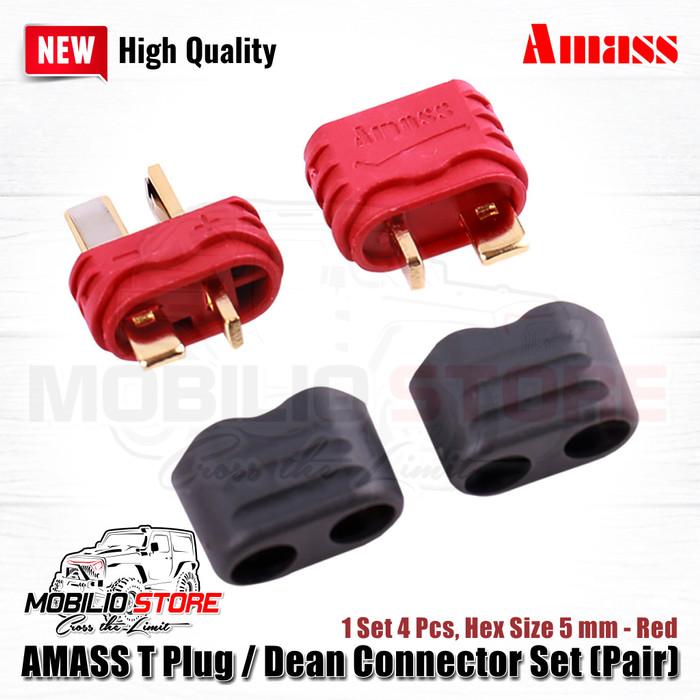 1 Set T Plug / Dean Connector/ Konektor Male & Female - Shop | Tokopedia