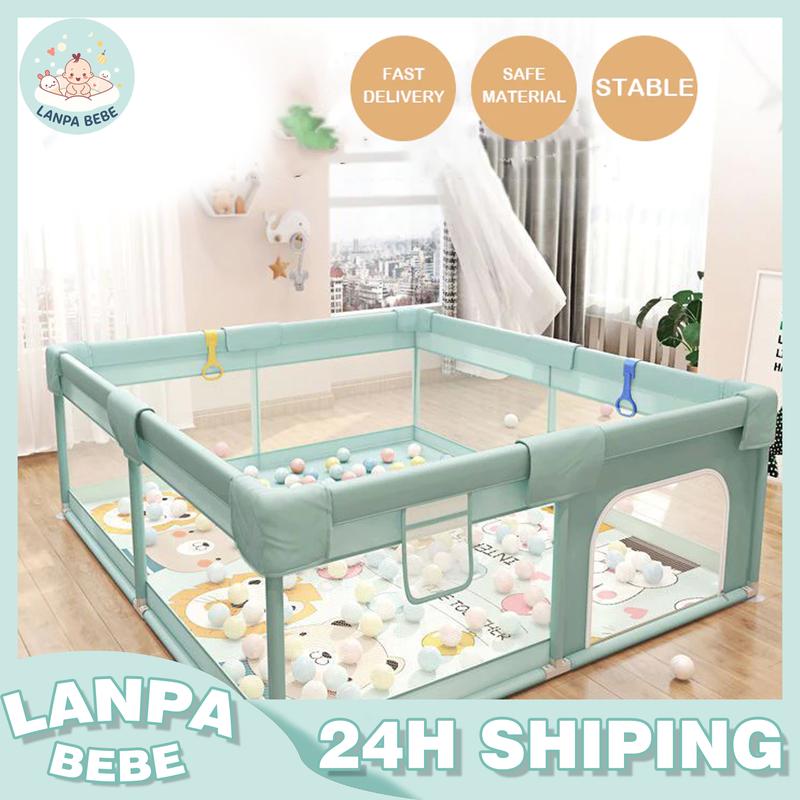 LANPA BEBE Baby Playpen with Stainless Steel Frame - Childre - TikTok ...