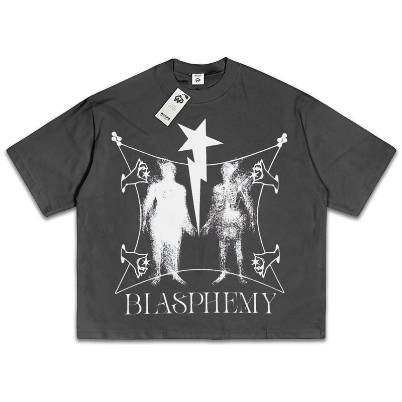 Boxy Fit Crop T-shirt Pria Woopie Project Hitam Atasan Katun - Shop ...