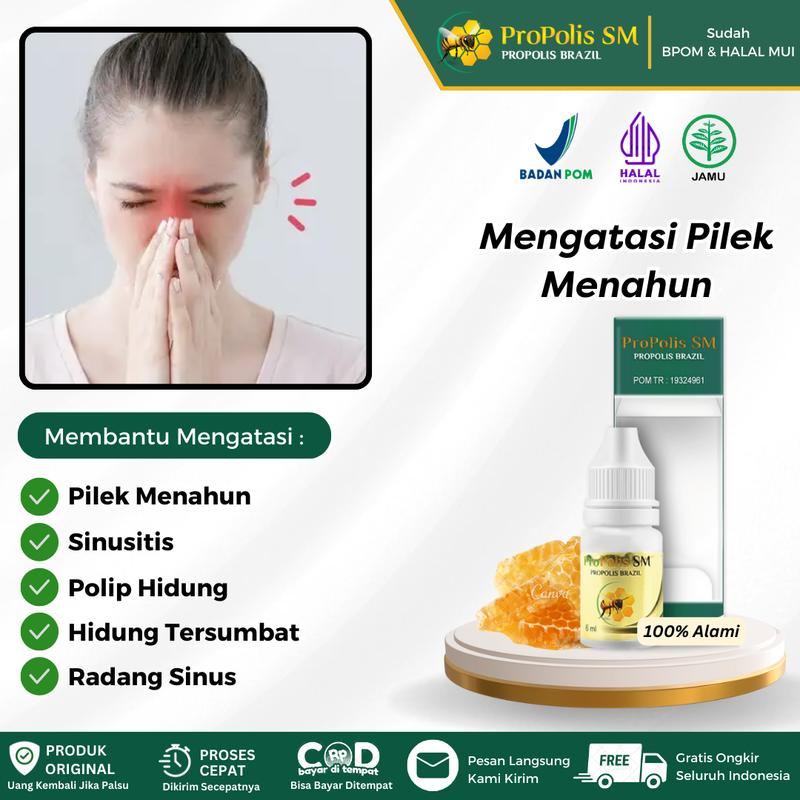Propolis SM - Obat Pilek Menahun, Sinusitis, Polip Hidung, Hidung ...