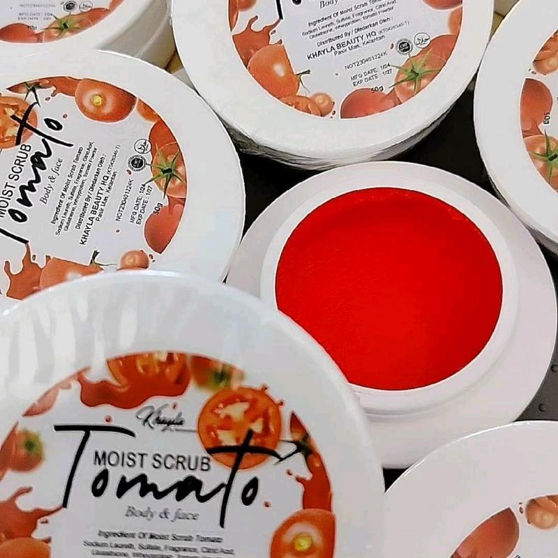 MOIST SCRUB TOMATO BODY & FACE BY KHAYLA - TikTok Shop Malaysia