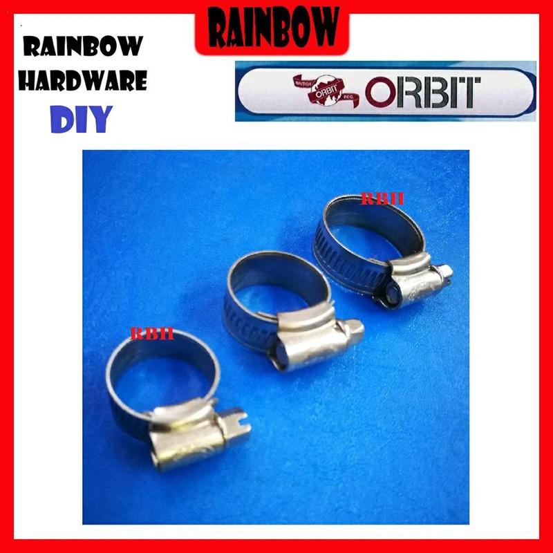ORBIT STAINLESS STEEL SUS 304 HOSE CLIP (100% ORIGINAL) / KUNCI ...