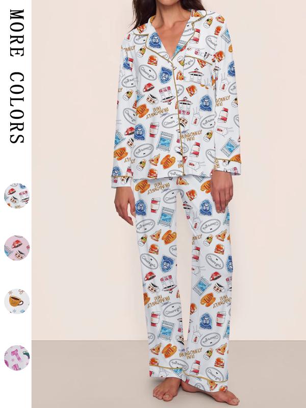 Gilmore Girls Matching Pajamas Set， Women's Cozy Fleece Loungewear ...
