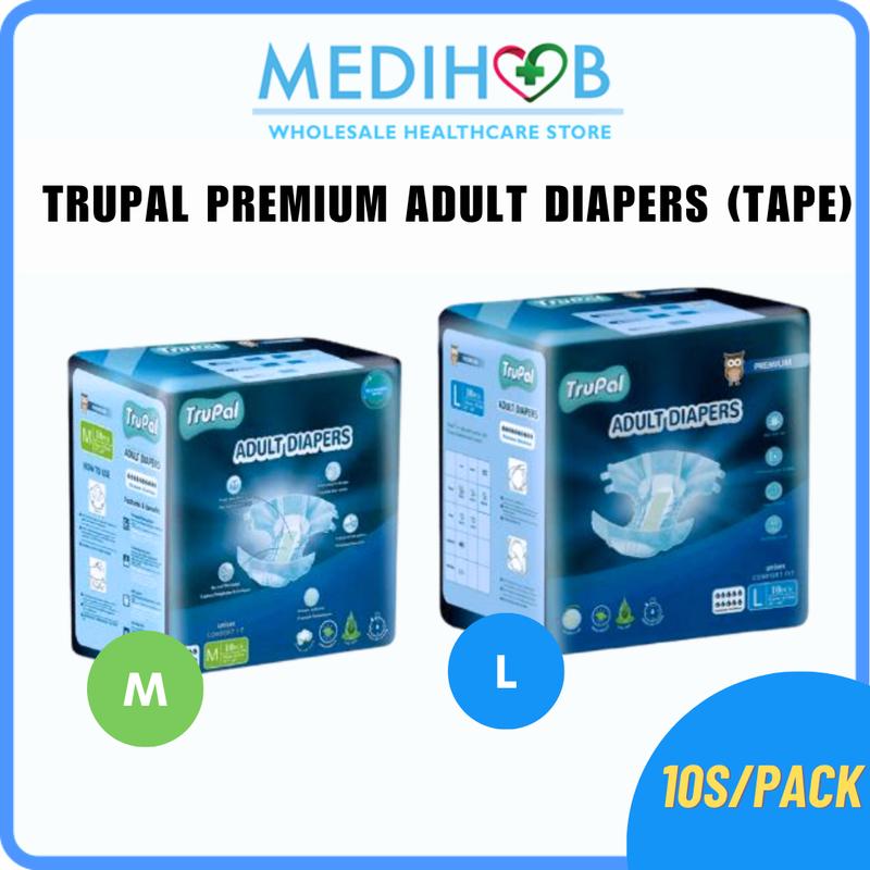 TRUPAL PREMIUM Standard Adult Diapers Lampin Dewasa TAPE (1 Pack ...