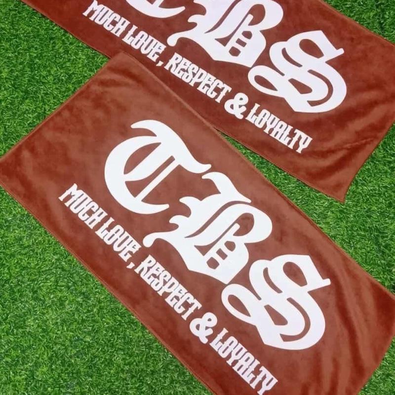 TBS TOWEL - Brown with Much Love Respect & Loyalty Design Soft - TikTok ...