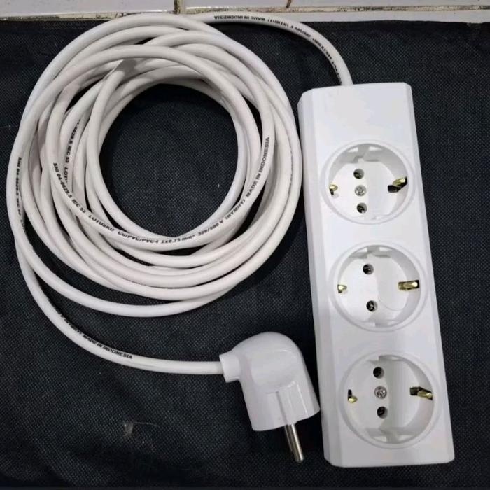 Jual Terminal Colokan Rakitan 3 METER (kabel eterna + steker arde broco ...