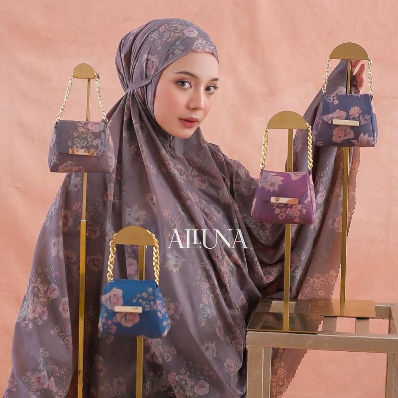 ALLUNA (Tas Mini) Mukena Mini Parasut Travel Motif Premium Korea - Shop ...