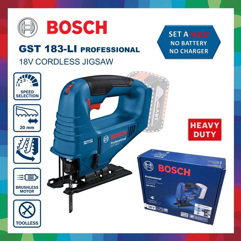 Bosch 18V Cordless Jigsaw GST 183-LI / Jig Saw GST183 LI GST - TikTok ...