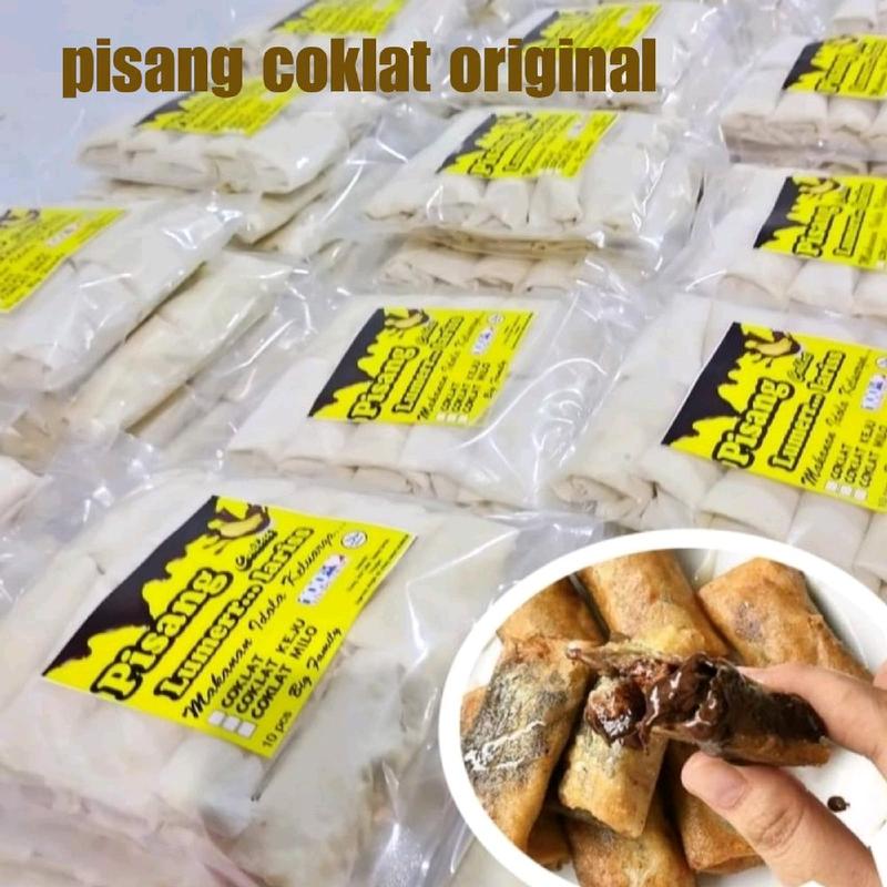 Pisang Coklat Lumer Piscok isi10 makanan frozen - Shop | Tokopedia