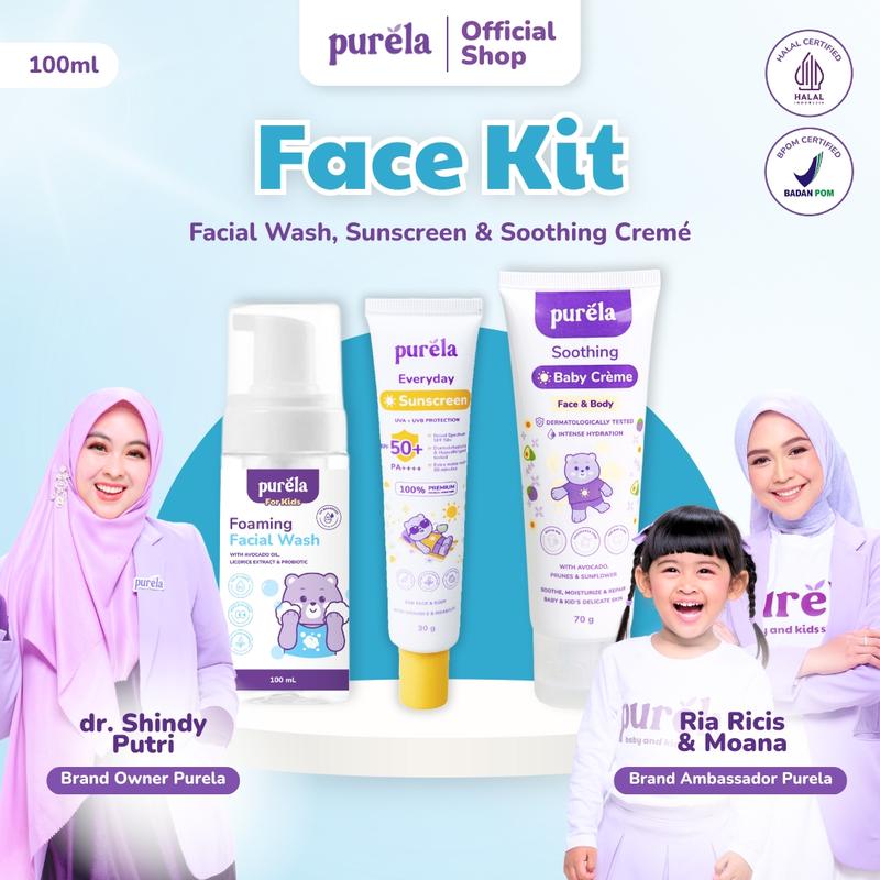 [Official] Purela Face Kit - Foaming Facial Wash 100 ml & Soothing ...