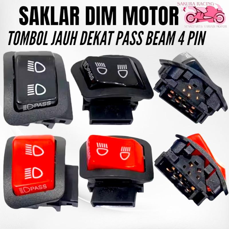 SAKLAR DIM SAKLAR LAMPU JAUH DEKAT PASS BEAM DIM 3 PIN BEAT ESP - Shop ...