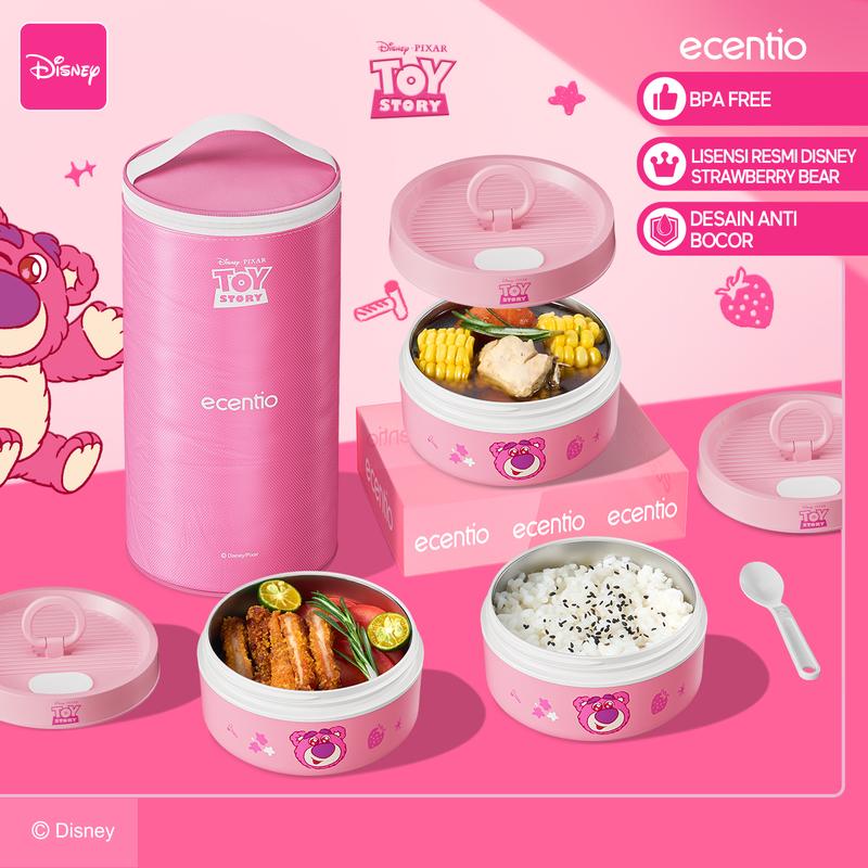 【New Launch】ecentio lunch box tas set 3pcs Disney lotso Kota - Shop ...