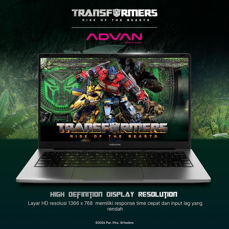 ADVAN TBOOK x Transformers Intel N100 4GB/128GB 14" HD Windows 11 ...