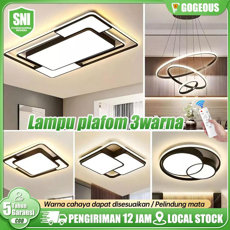 【COD】Lampu Plafon Minimalis Modern Hias Ring Mewah 48/90CM 3 - Shop ...